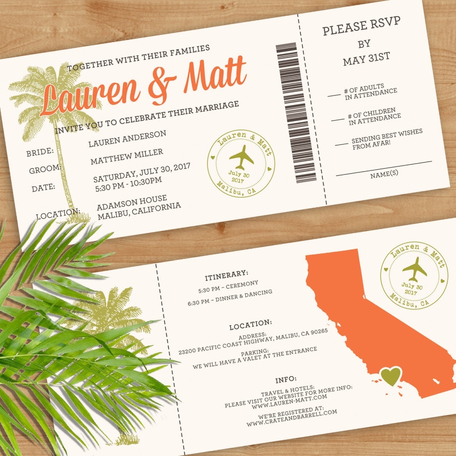 Destination Wedding Invitation Wording Etiquette And Examples 