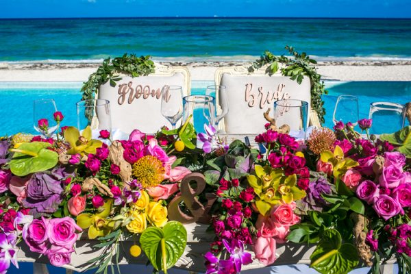 Bright & Tropical Destination Wedding at Grand Coral Beach Club ...