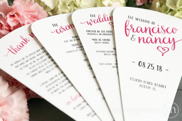 9 Creative Destination Wedding Program Ideas - Destination Wedding Details