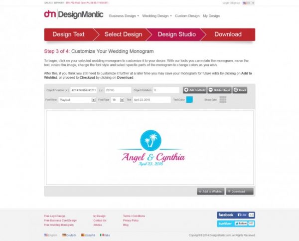 Free & Easy DIY Destination Wedding Monograms - Destination Wedding Details